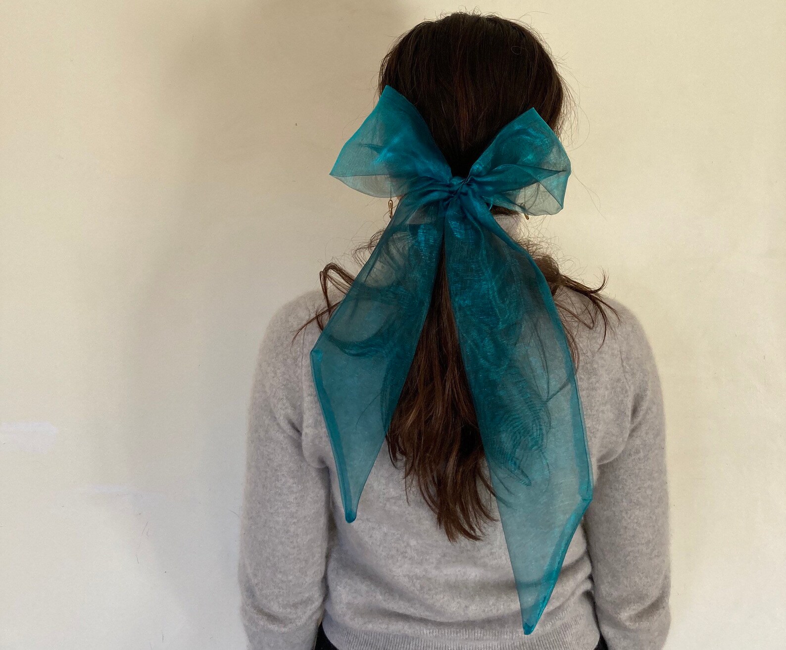 Organza Satin Droopy Hair Ribbon Big Floppy Ribbon Luxury Hair Etsy