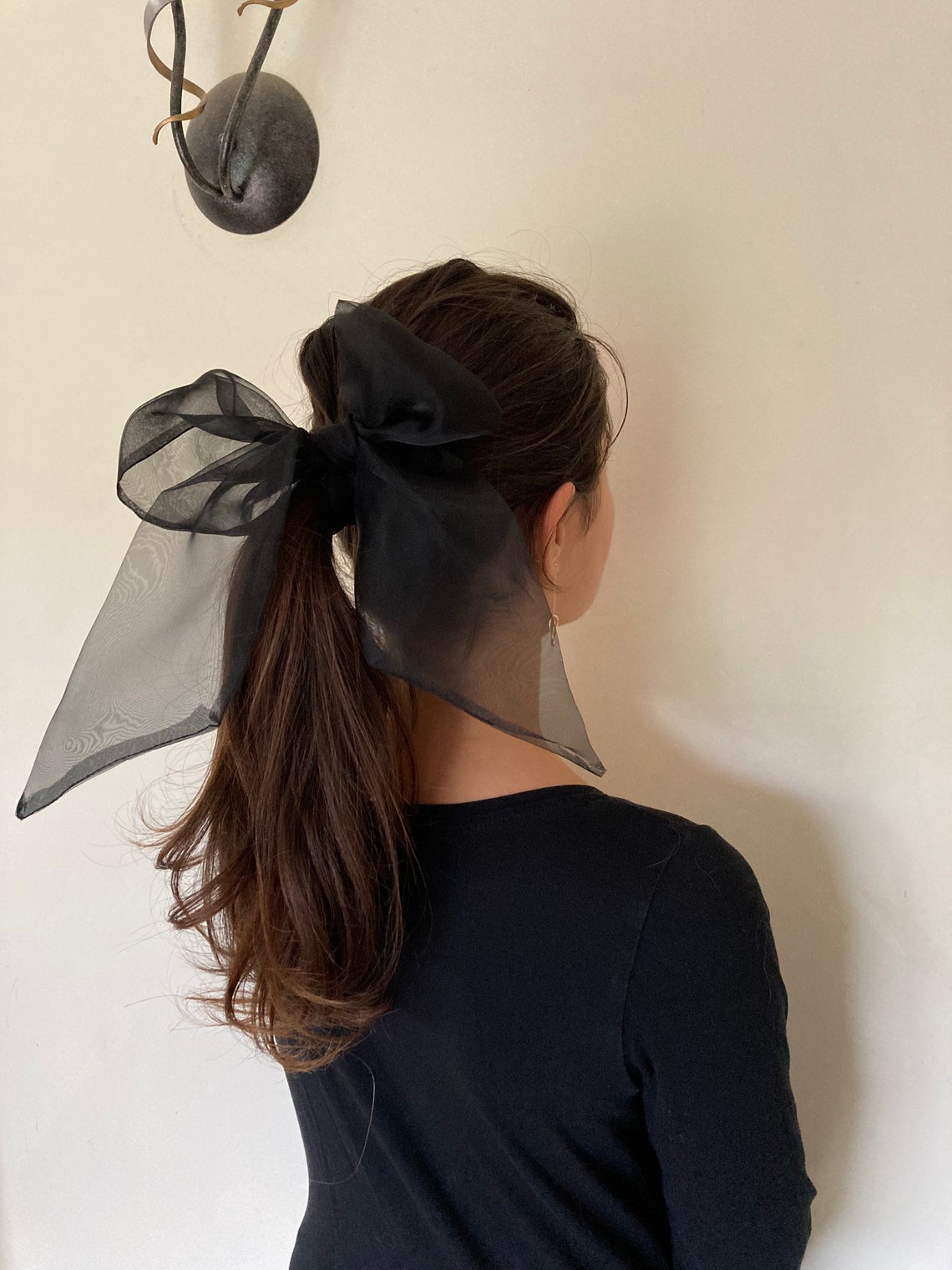 Organza Satin Droopy Hair Ribbon Big Floppy Ribbon Luxury Hair Etsy Uk