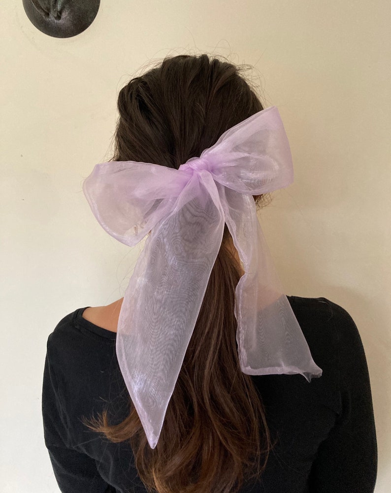 Organza Satin Droopy Hair Ribbon Big Floppy Ribbon Luxury Hair Etsy Uk
