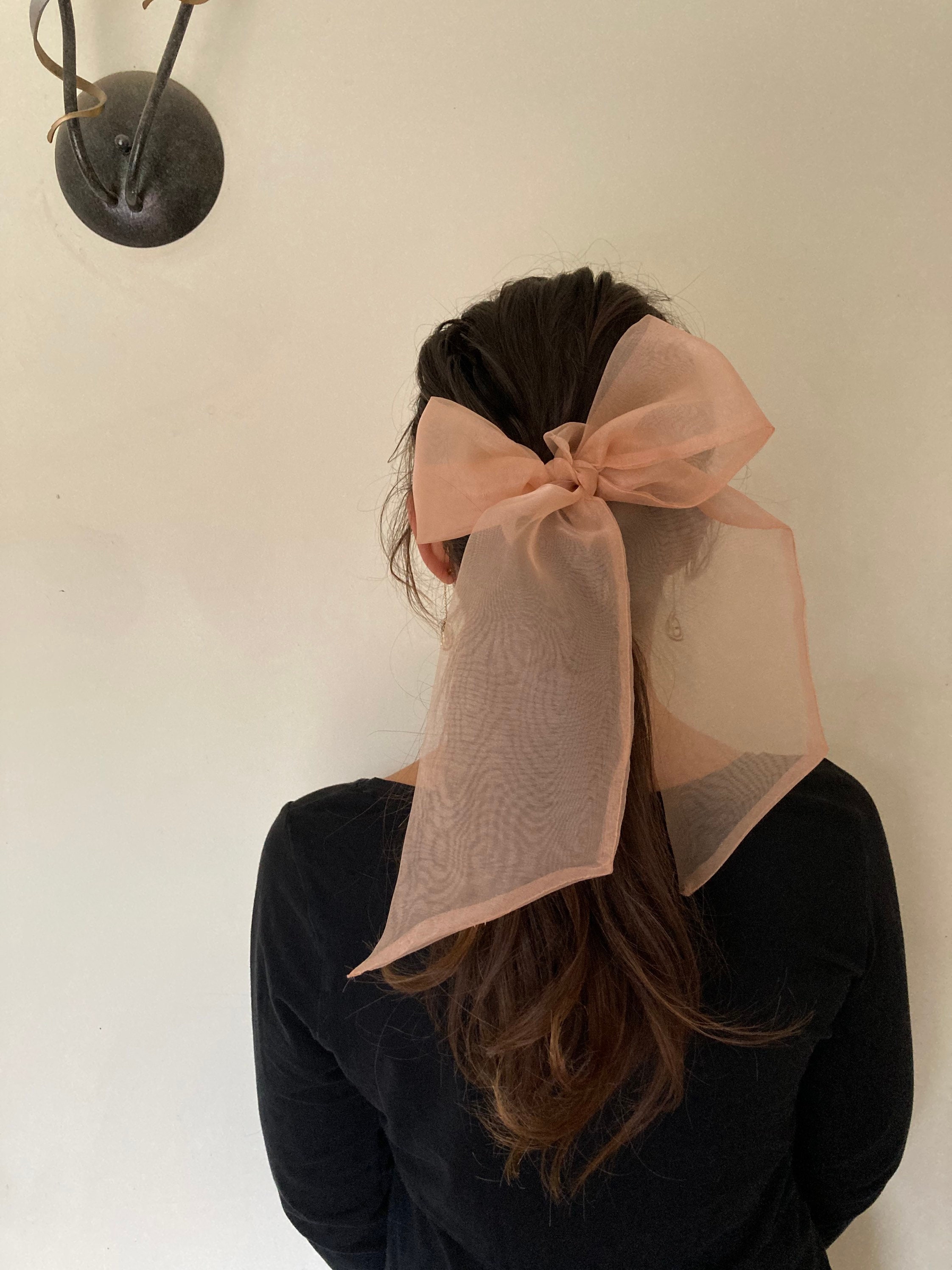Organza Satin Droopy Hair Ribbon Big Floppy Ribbon Luxury Hair Etsy