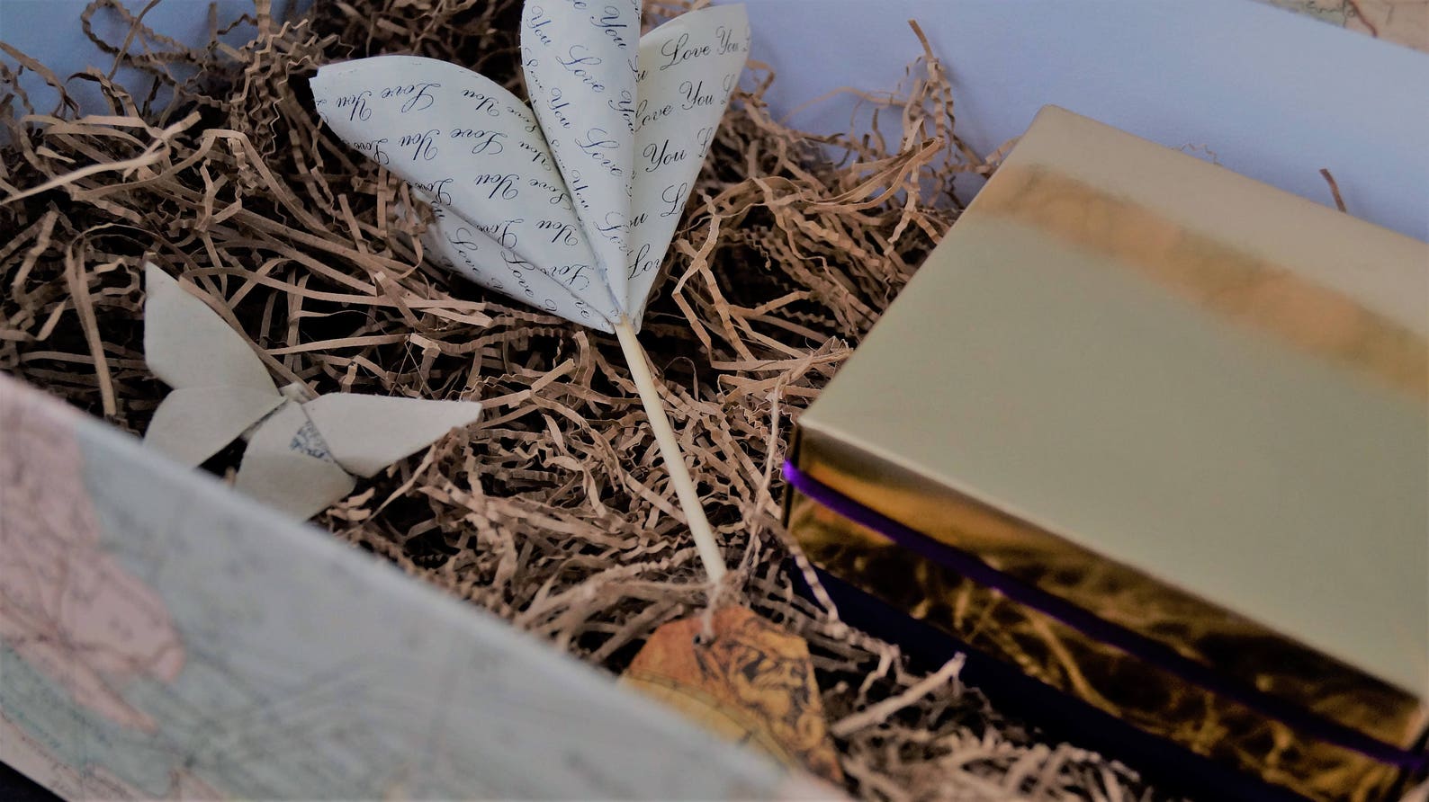 Eid Mubarak Book Paper Origami Flower & Chocolate/ Scarf Gift Box - Etsy