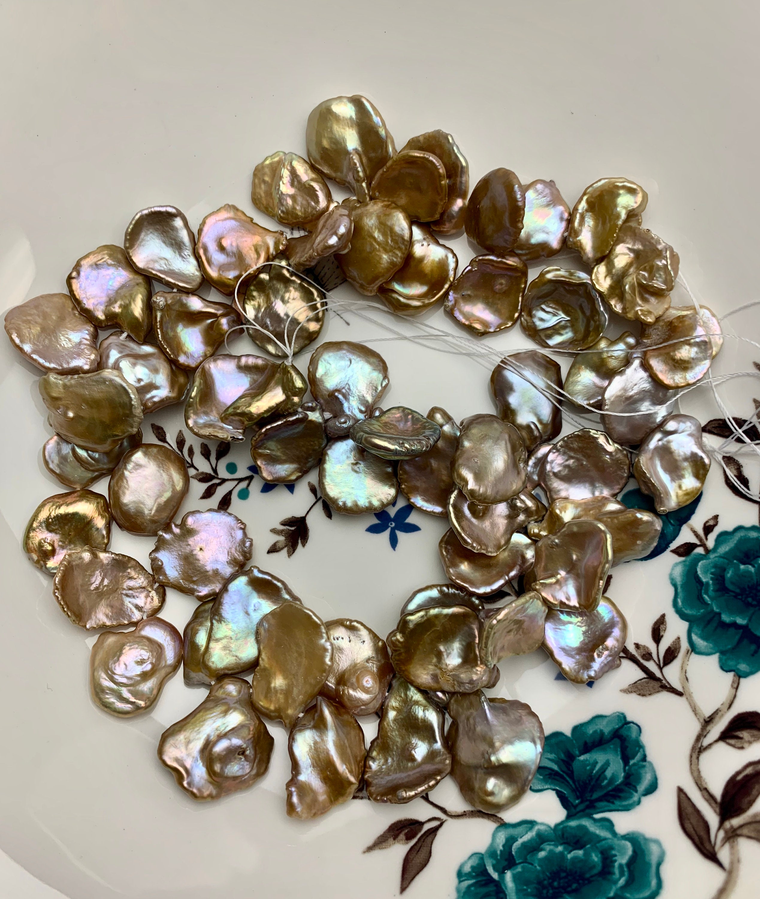 One-of-a-kind 16x18-20 Mm AAA Rare Keshi Freshwater Pearl Beads Genuine ...