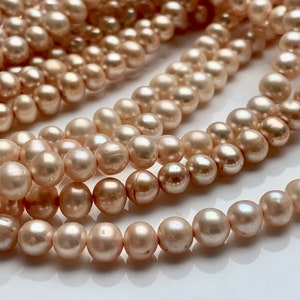 5 Mm AAA Light Champagne Color off Round Freshwater Pearl | Etsy