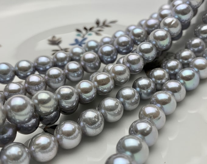 9beads 10mm Silver Grey Pearl Beads Grey Pearl Baroque - Etsy