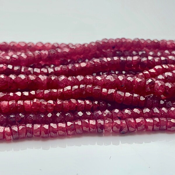 Natural Ruby Beads - Etsy