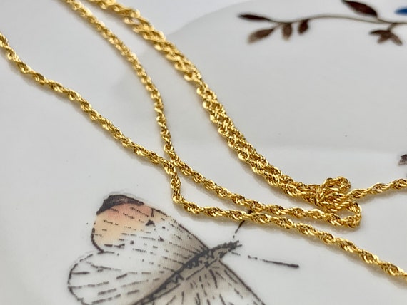 18 Inches 18K Genuine Solid Gold Chain With Spring Clasp 18K - Etsy