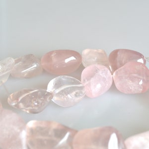 18-28x15-20mm Approx. Smooth Nugget Shape Natural Pink Color Gemstone ...