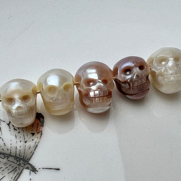 Pearl Jewelry Skull - Etsy
