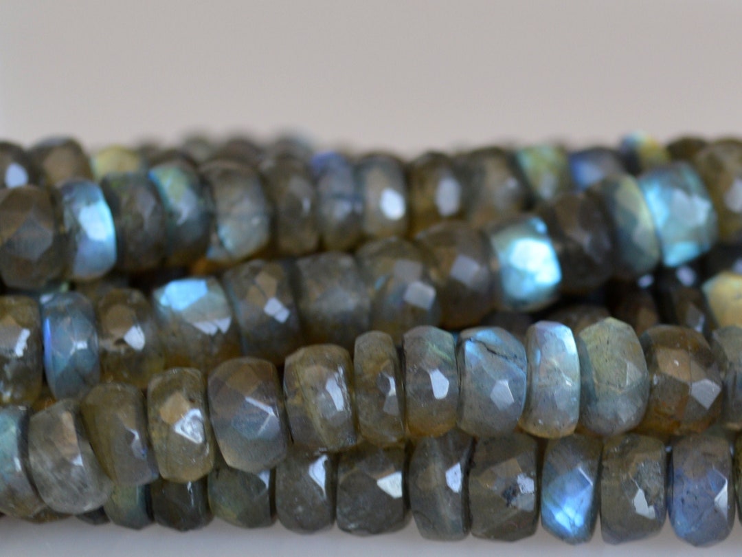 7mm 8-9mm or 9-10mm AAA Quality Blue Flash Labradorite Beads Natural ...