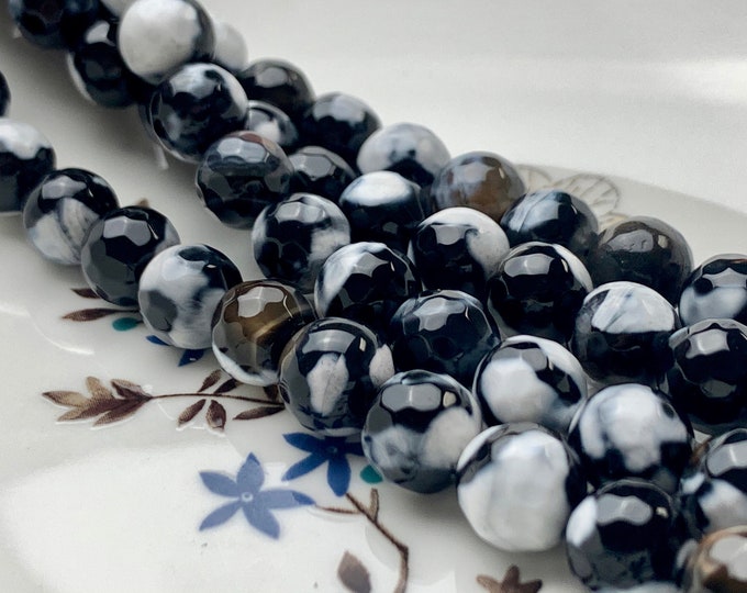 BEST DEAL 14 Mm Faceted Round Fire Agate Gemstone Beads Heat Treated ...