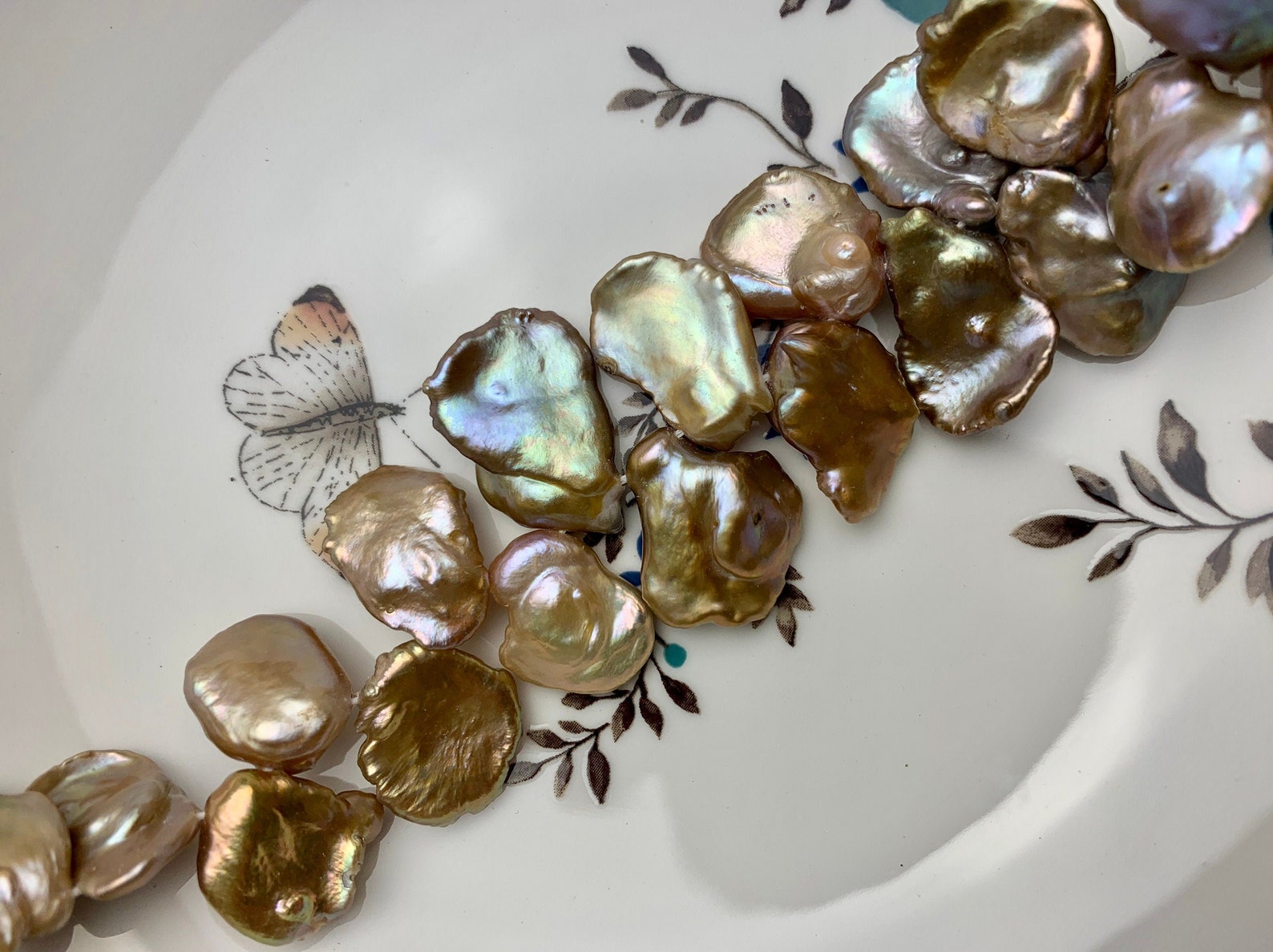 One-of-a-kind 16x18-20 Mm AAA Rare Keshi Freshwater Pearl Beads Genuine ...