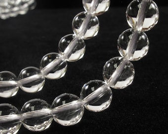 Matte Clear Quartz Beads Natural Crystal Quartz Gemstone Beads Natural ...