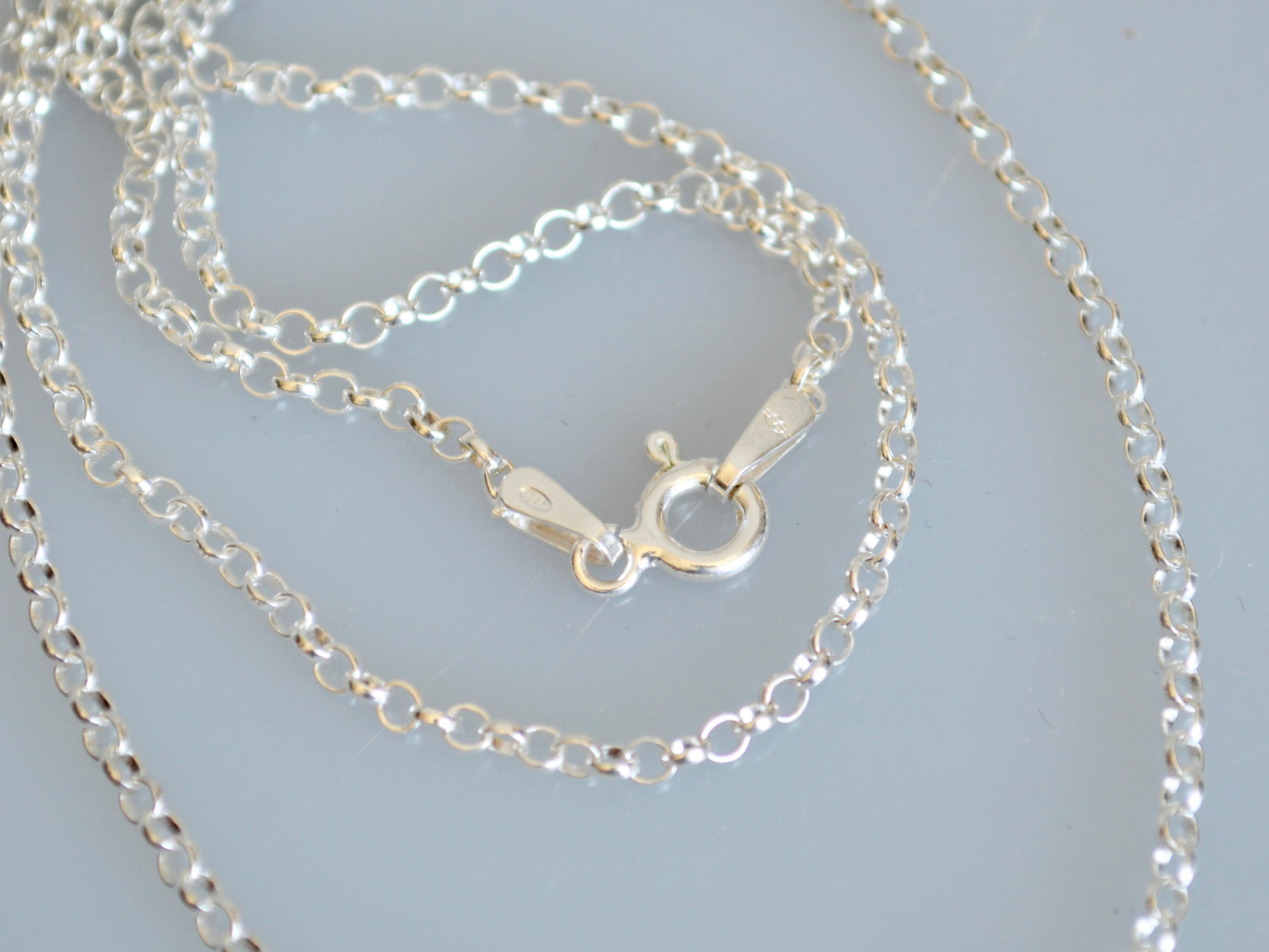 16 and 18 Inch 925 Sterling Silver Chain Solid Sterling Silver - Etsy
