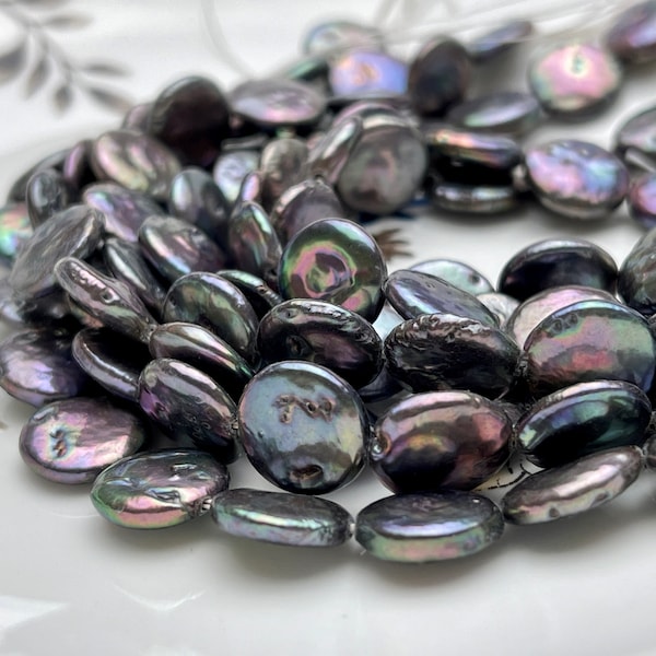 Flat Pearl Beads - Etsy