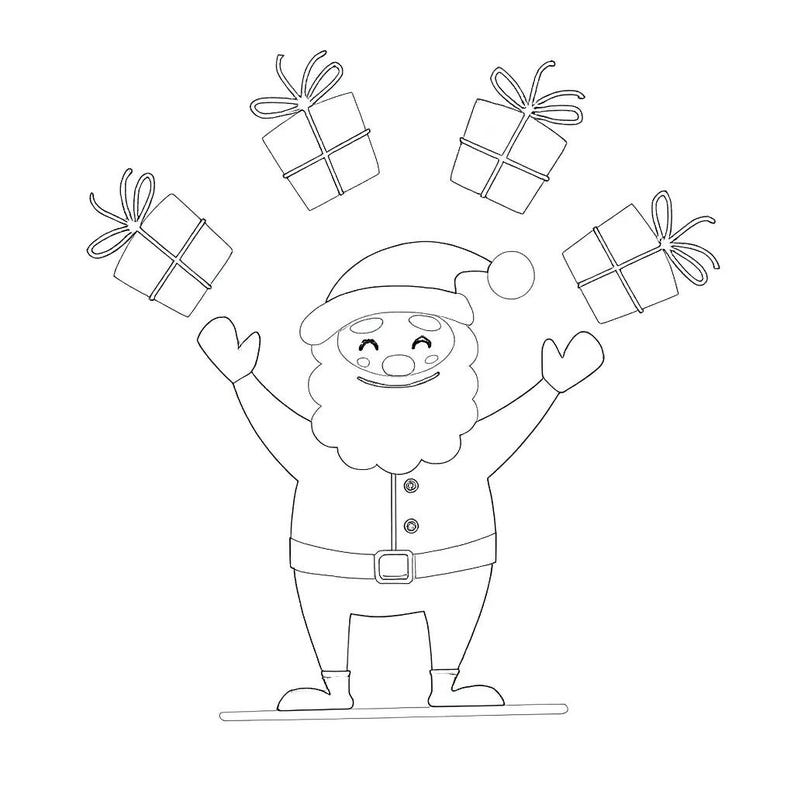 Merry Christmas Coloring Book | Festive Holiday Coloring Pages for Kids ...