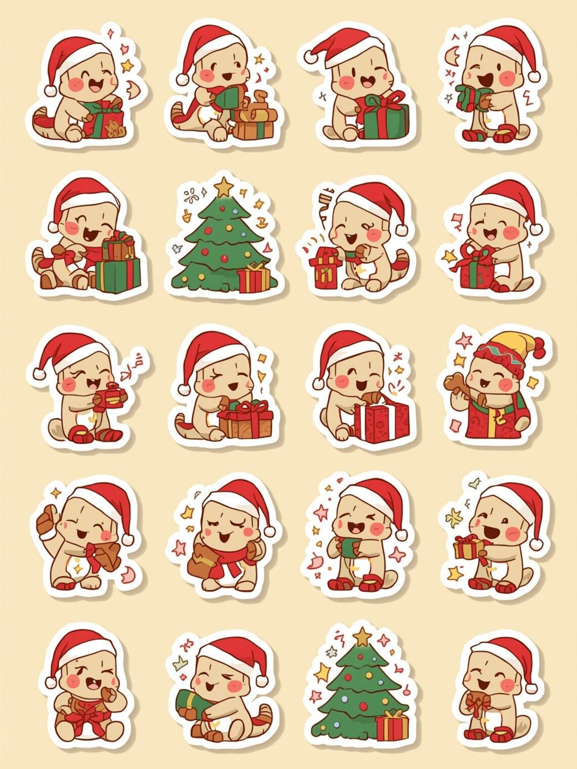 150 Christmas Cute Stickers Bring the Holiday Spirit to Life With This ...