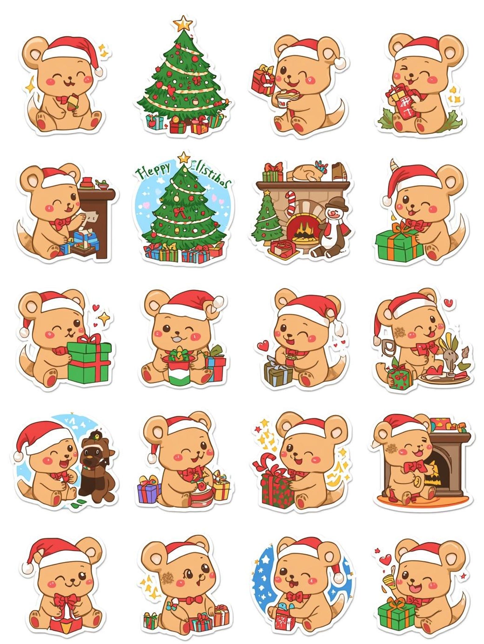 150 Christmas Cute Stickers Bring the Holiday Spirit to Life With This ...