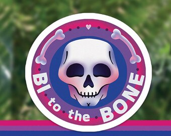 Bi to the Bone sparkle Edition Bisexual Pride Waterproof | Etsy
