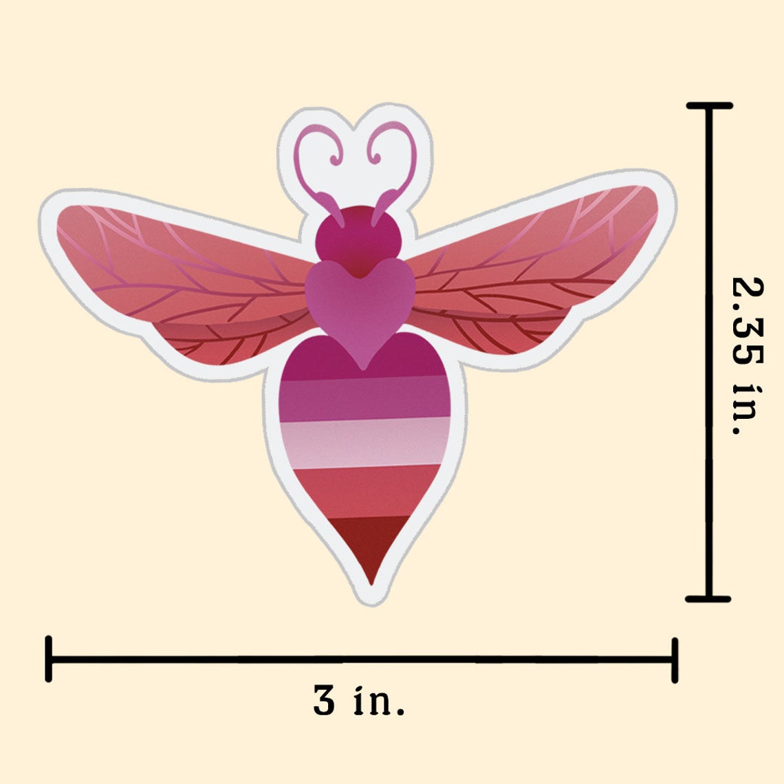 Les-bee-an, Bee A Lesbian Pride Decal - Etsy