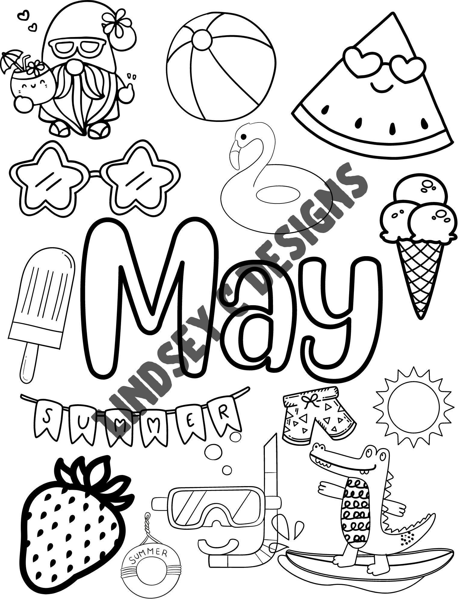 Year Long Coloring Page Bundle - Etsy