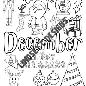 Year Long Coloring Page Bundle - Etsy