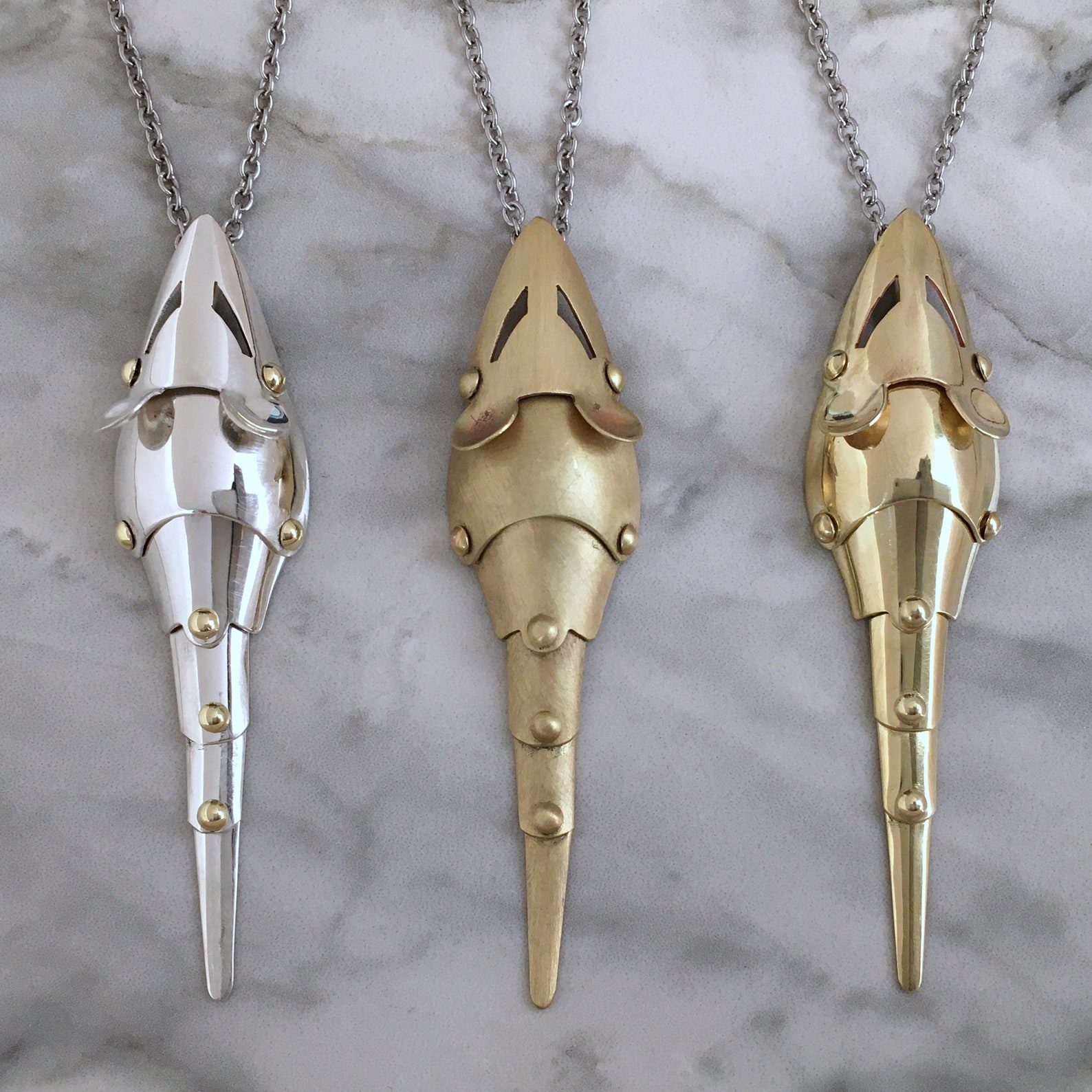 Signed Mouse Armor Pendant | Jeff De Boer - Etsy