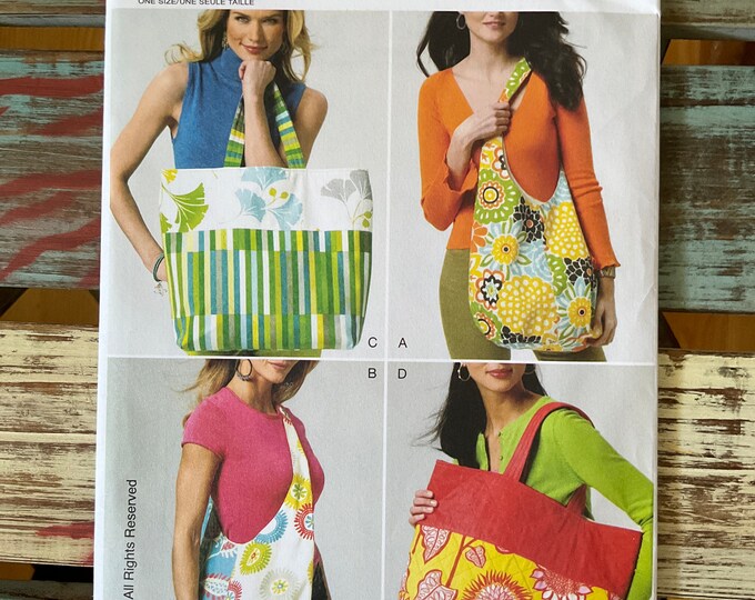 Butterick Sewing Pattern B5799/market Bags - Etsy