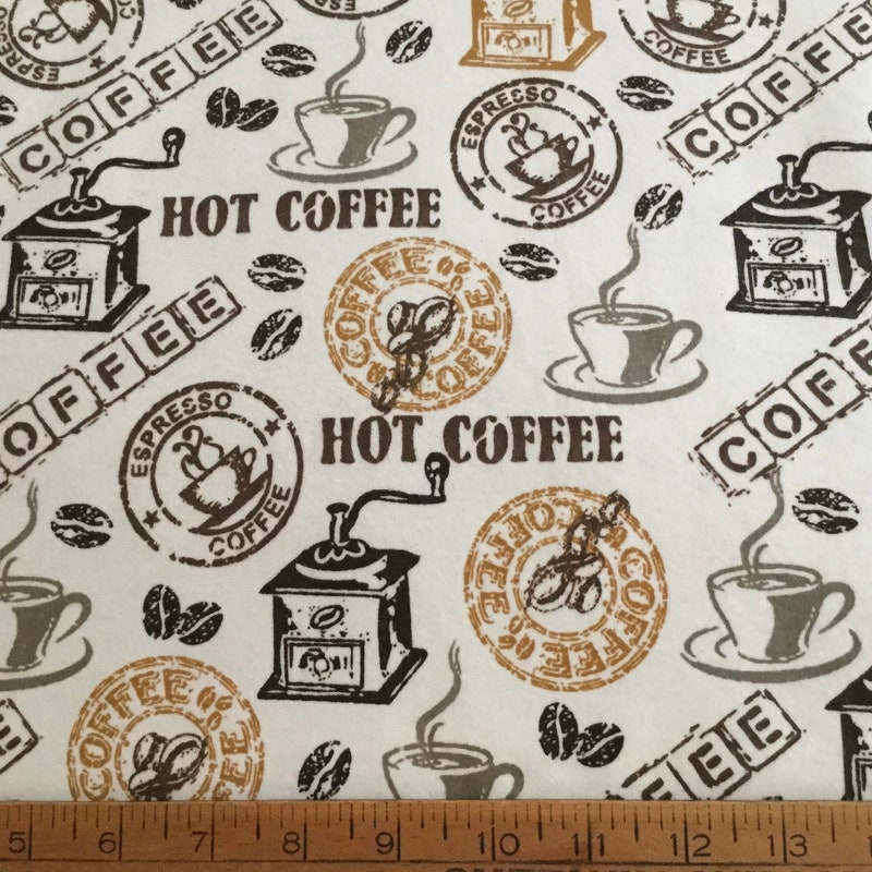 Coffee Fabric - Etsy