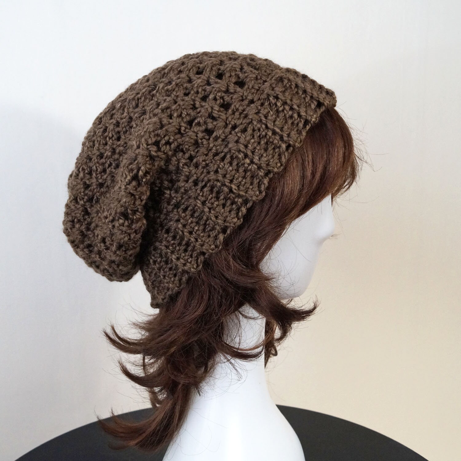 Crocheted Slouchy Hat - V-stitch Slouchy - Crocheted Baggy Hat - Etsy