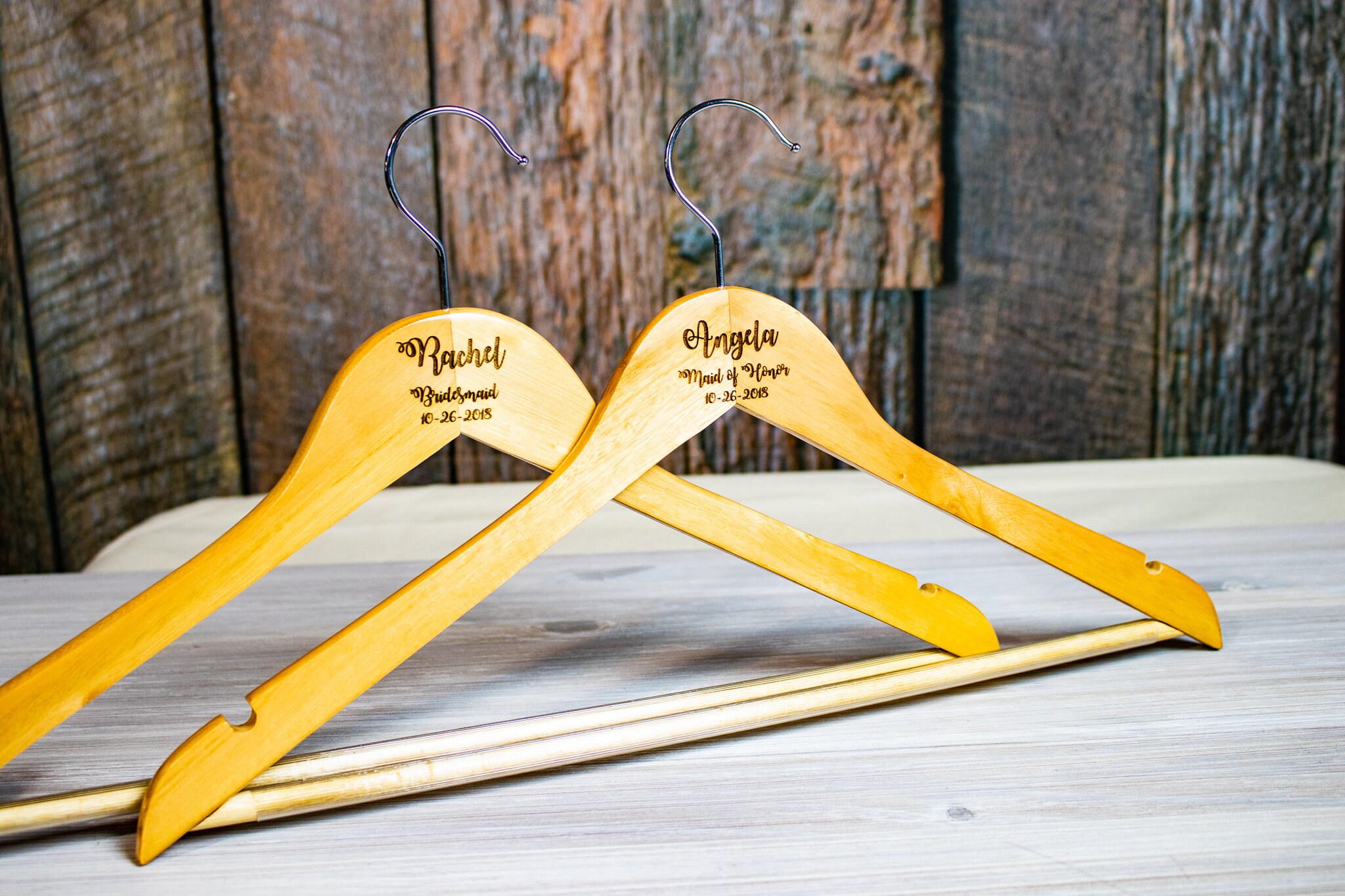 Custom Bridal Party Hangers, Personalized Bridesmaid Hangers, Engraved ...