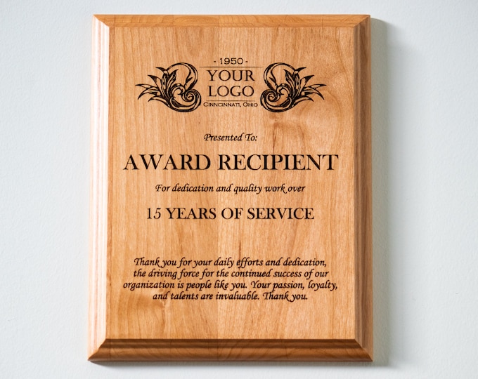 Custom Retirement Plaque Engraved Plaque Company Gift - Etsy