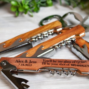 Engraved Corkscrew Wedding Favors, Custom Corkscrew Wine Openers ...