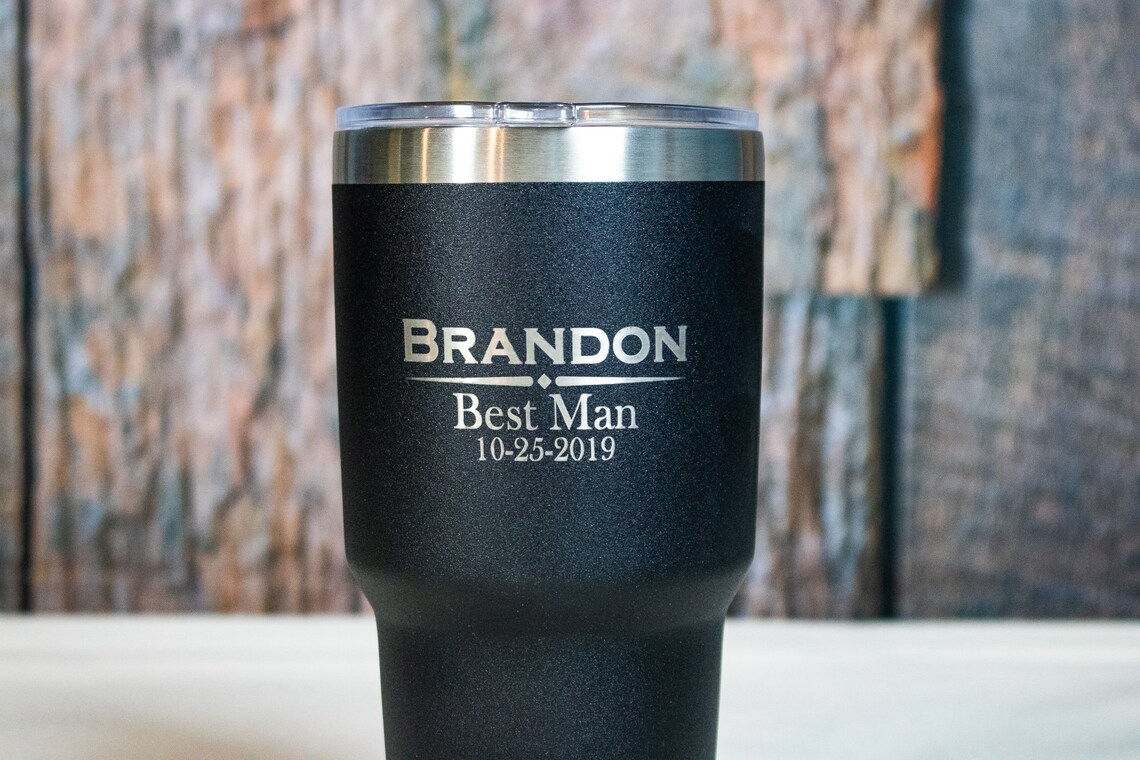 6 Pack Custom Engraved Stainless Tumblers- 30 Oz, Personalized ...