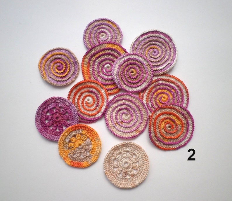 Round Freeform Crochet Motifs - Etsy