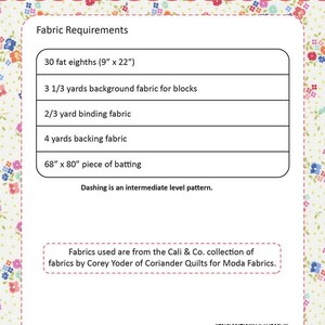 Dashing by Coriander Quilts Cory Yoder Pattern 101 - Etsy