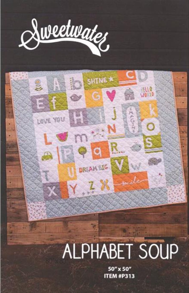 Alphabet Soup Pattern by Sweetwater SW P313 - Etsy