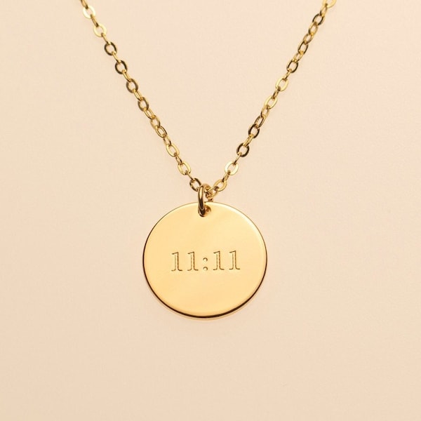 11:11 Circle Pendant - Etsy UK