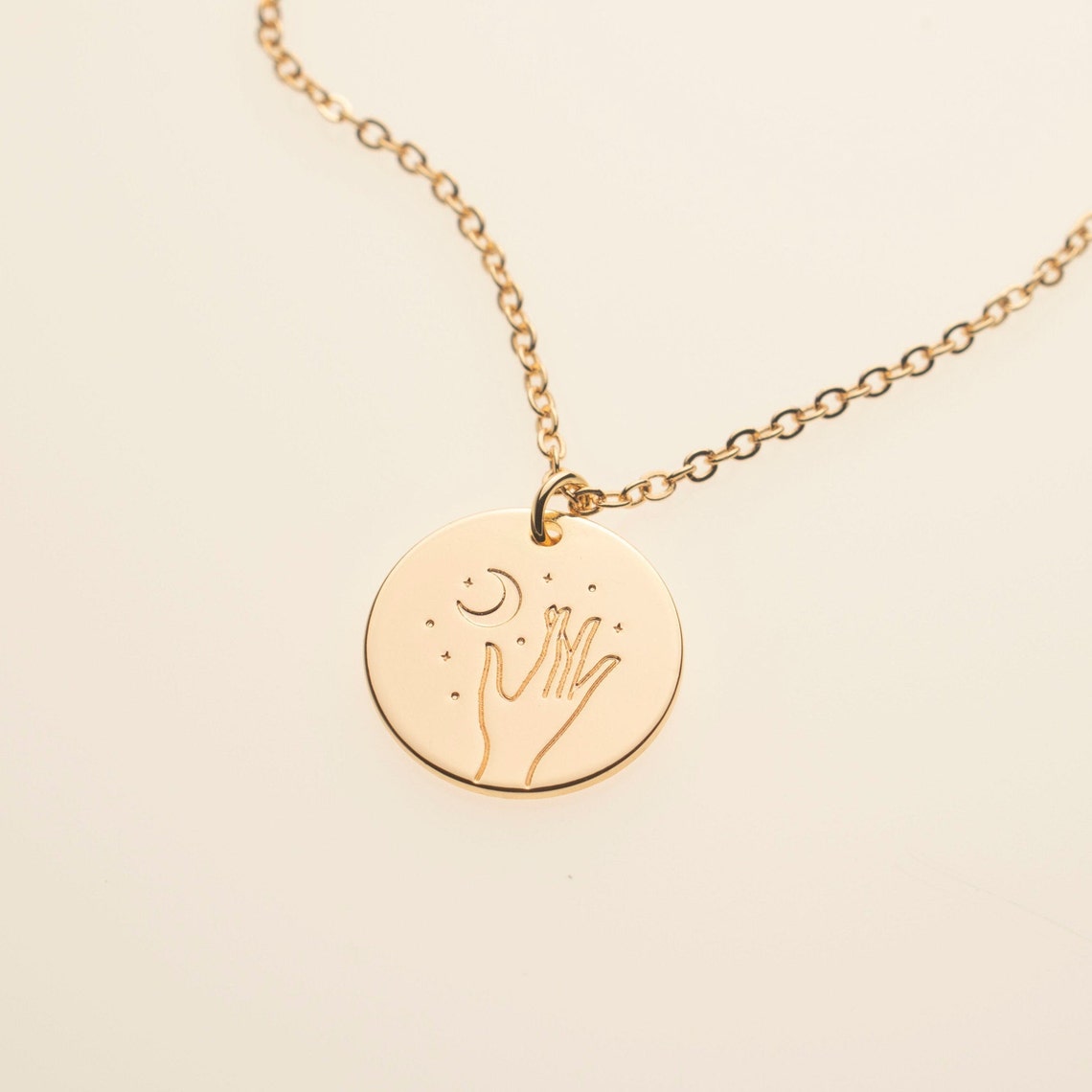 Magic Maker Celestial Hand Gesture Sign Pendant Necklace - Etsy
