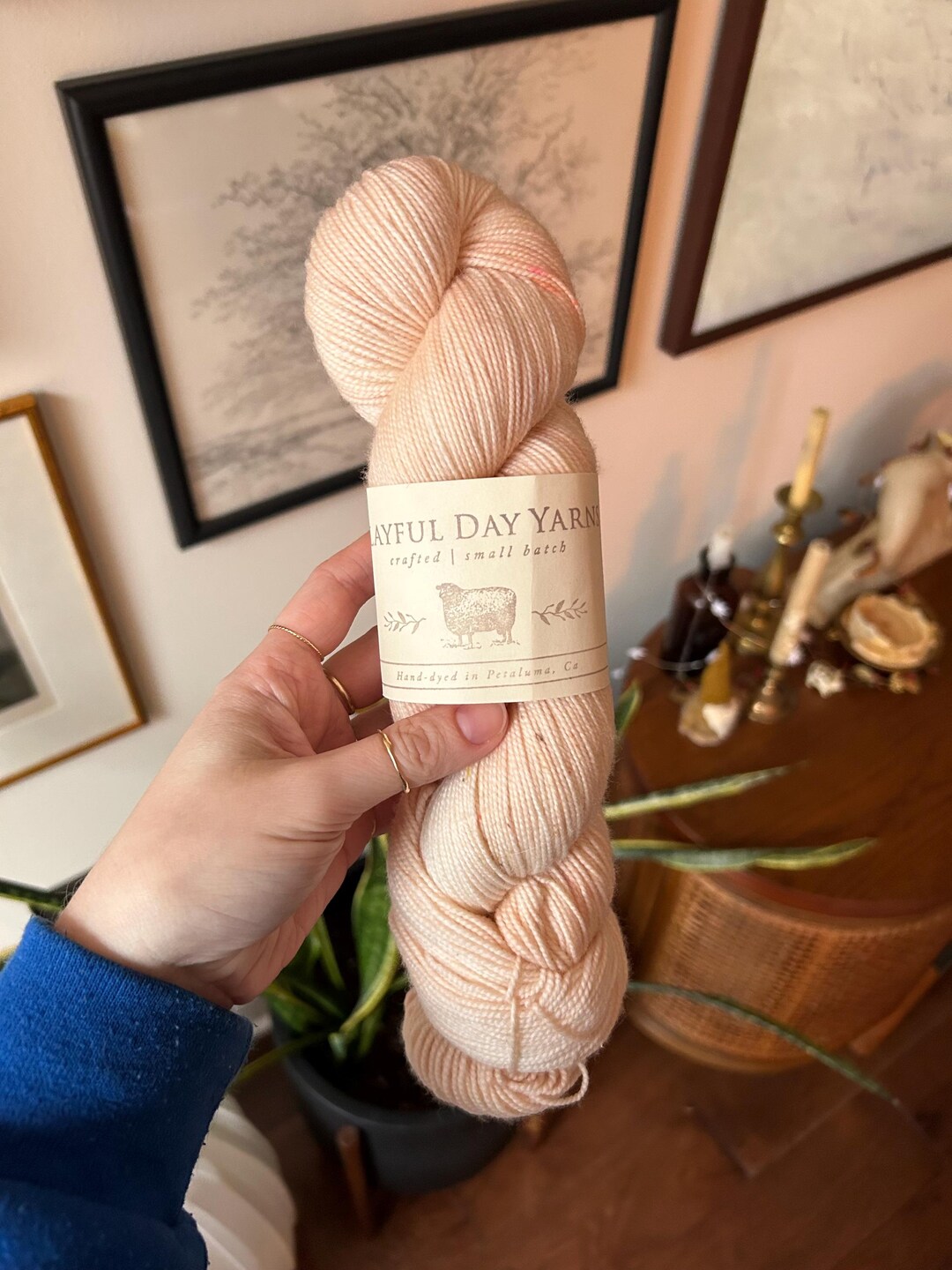 Playful Day Yarn | Hand-dyed - Indie Dyer | Wildflower - Light Pink ...
