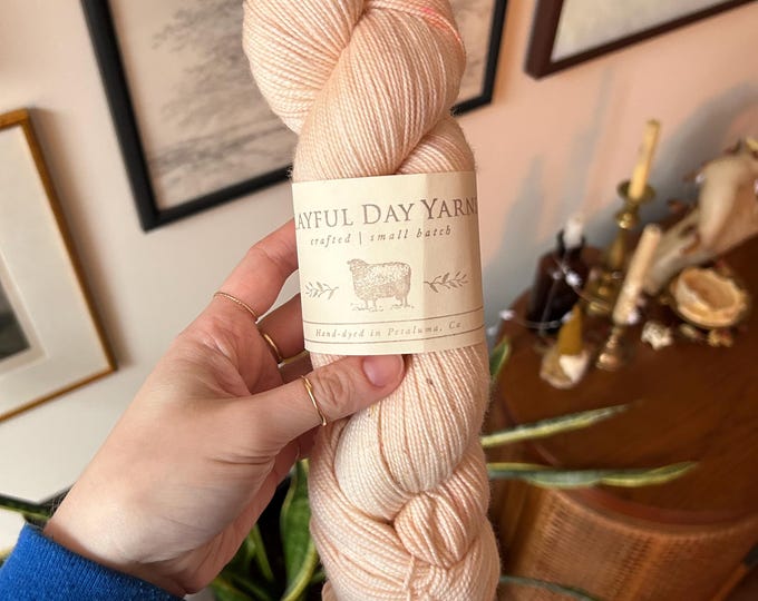 Playful Day Yarn | Hand-dyed - Indie Dyer | Wildflower - Light Pink ...