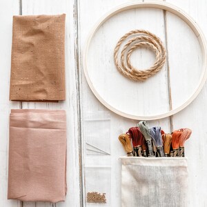 Fall Village Full Kit - Hand Embroidery Kit - Intermediate Level - With ...