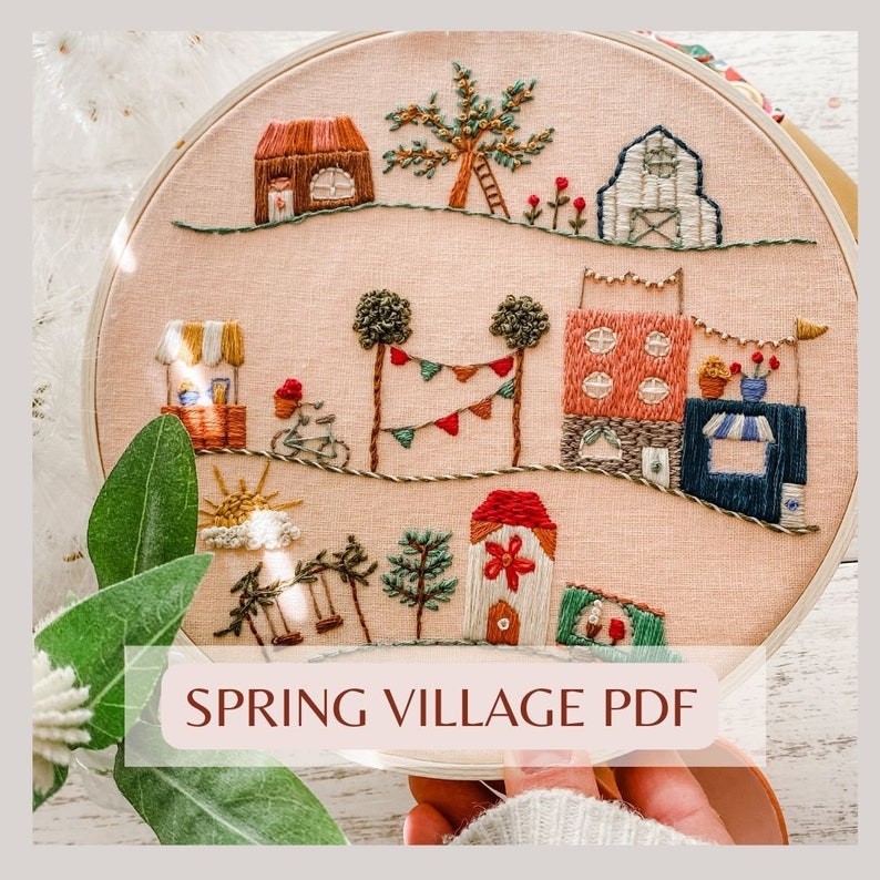 Seasonal Village PDF Pattern Bundle- Winter- Spring- Summer- Fall PDF ...