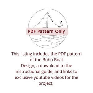 Boho Boat- PDF PATTERN ONLY - Includes Instructional Guide -sail Boat ...