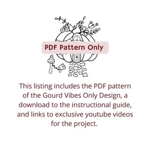 Gourd Vibes Only - PDF PATTERN ONLY - Includes Instructional Guide ...