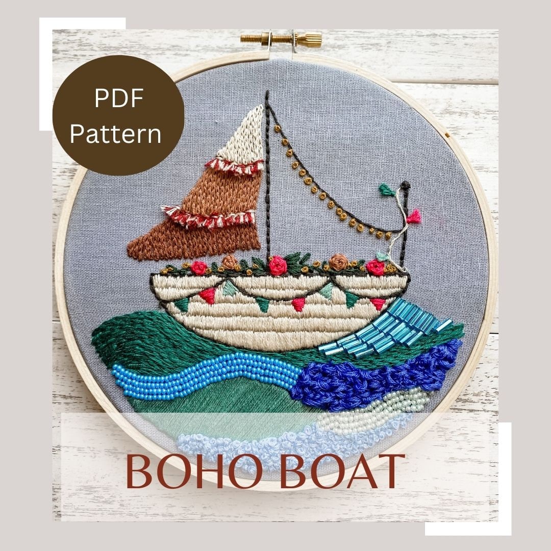 Boho Boat- PDF PATTERN ONLY - Includes Instructional Guide -sail Boat ...