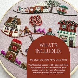 The Countryside Village PDF Pattern- Instant Download - Hand Embroidery ...