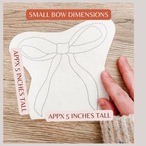 Simple Bow Templates- PDF Download- Digital Stick and Stitch Designs ...
