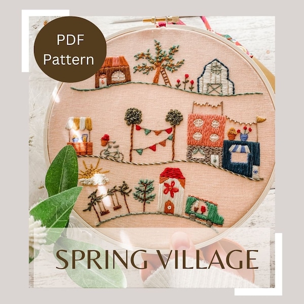 Spring Embroidery Patterns - Etsy