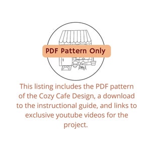 Cozy Cafe- PDF PATTERN ONLY - Includes Instructional Guide ...