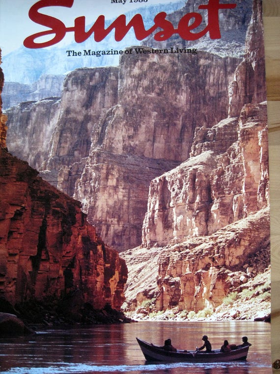 Sunset Magazine Large Paper Poster May 1983 New Old Stock | Etsy